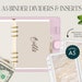 A5 Binder Cash Tab Dividers and Inserts, Money Organizer, Cash Envelope ...