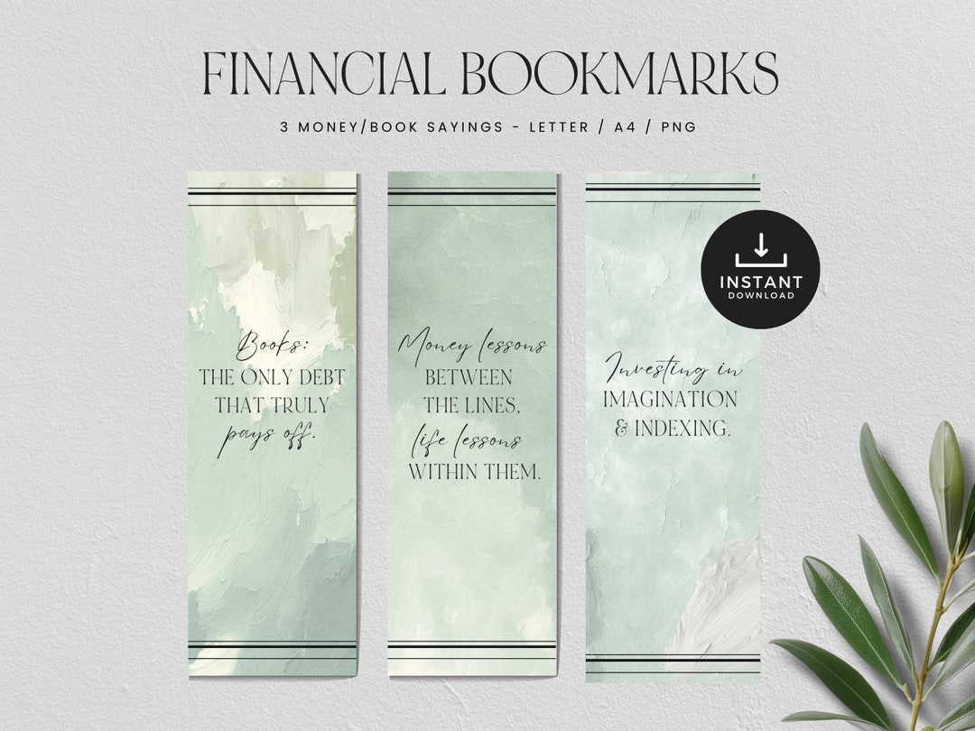 Finance Bookmark Printable, Bookmark Png, Financial Books, Money Quotes ...