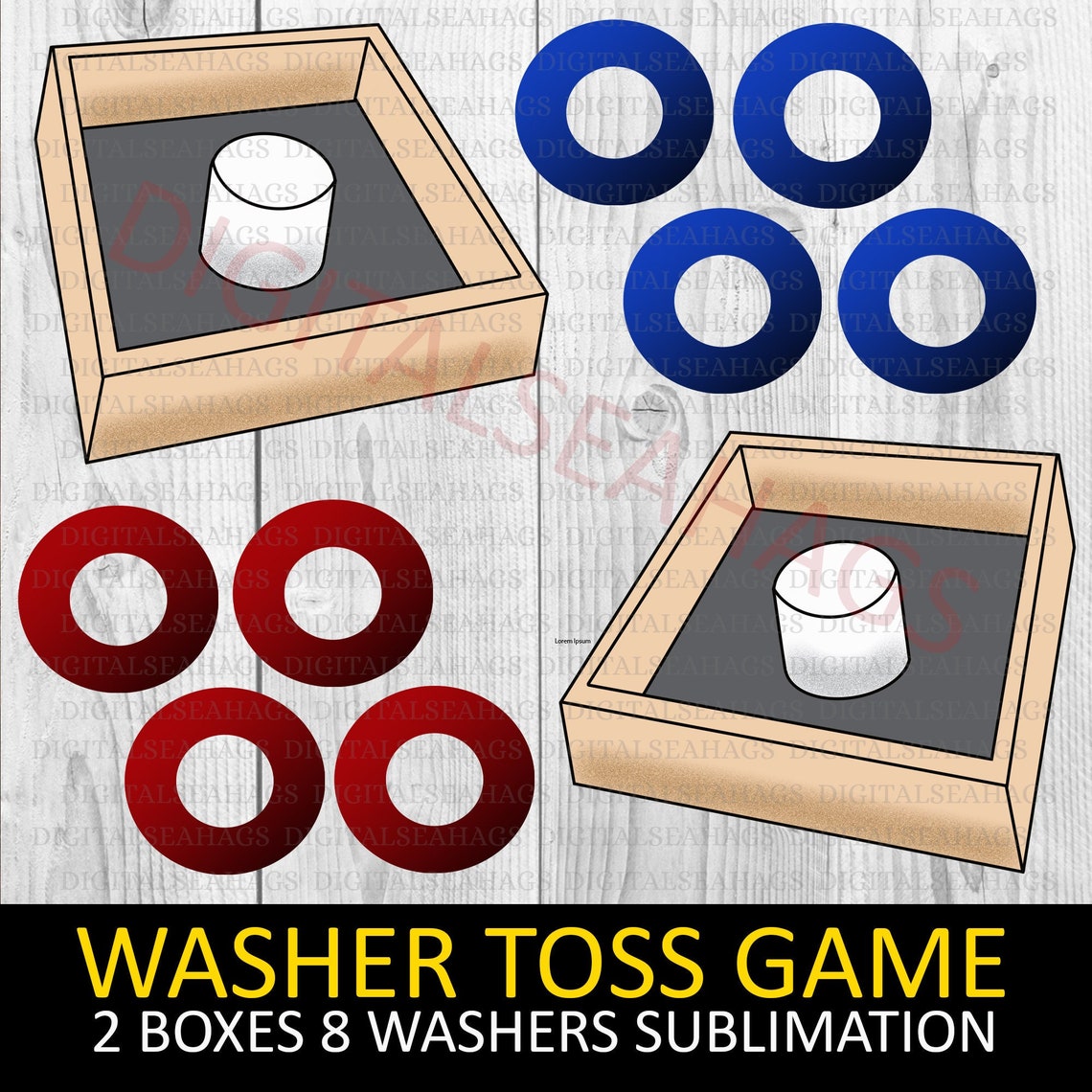 Washer Toss Clipart Bundle Washer Toss Sublimation - Etsy
