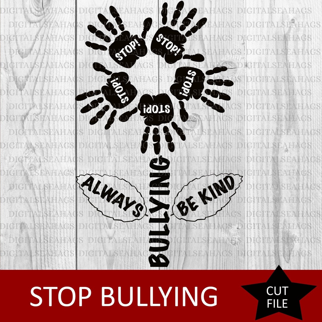Anti Bullying SVG PNG, Stop Bullies, Anti Bullying Digital Design, Stop ...