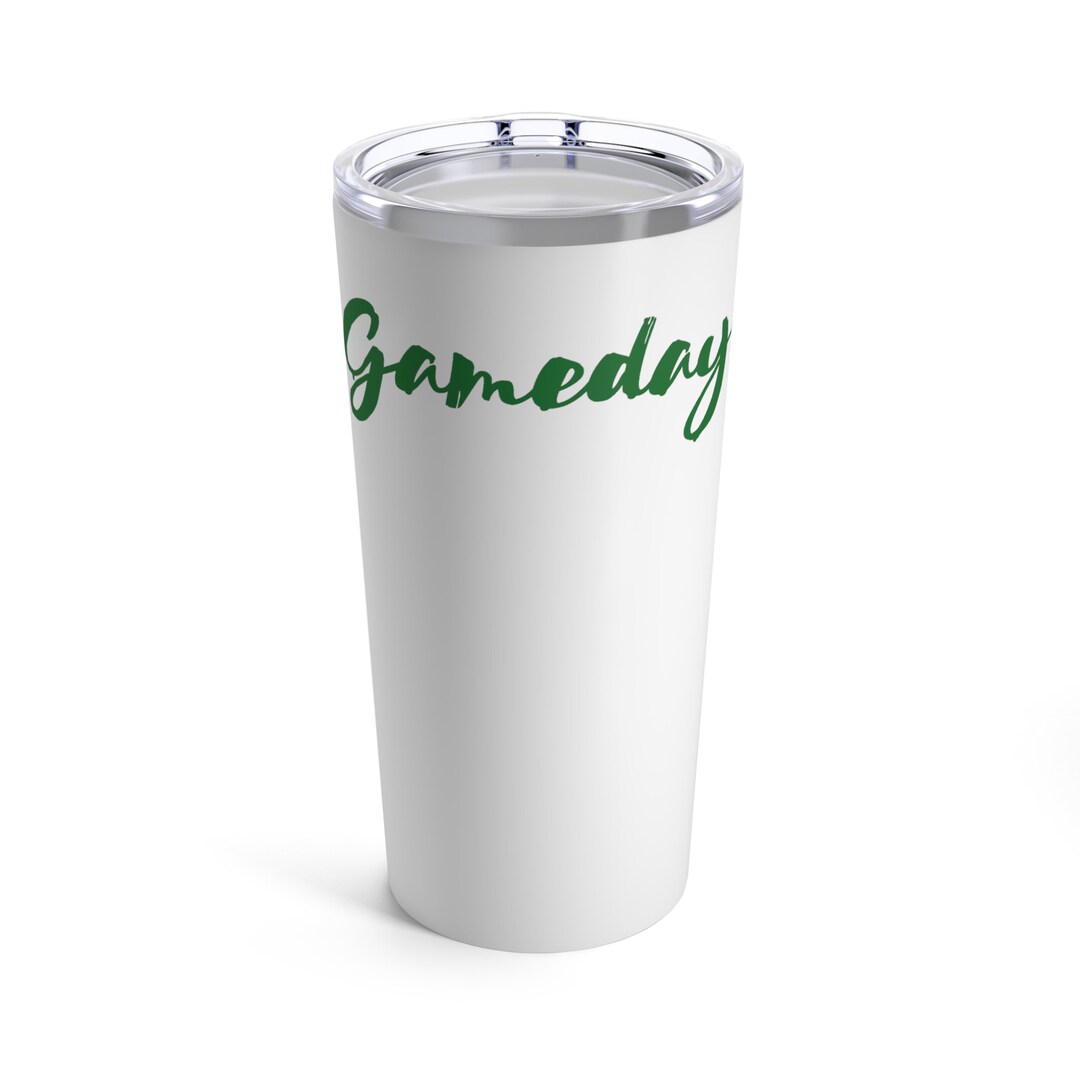 Gameday Green Script Lettering Tumbler 20oz - Etsy