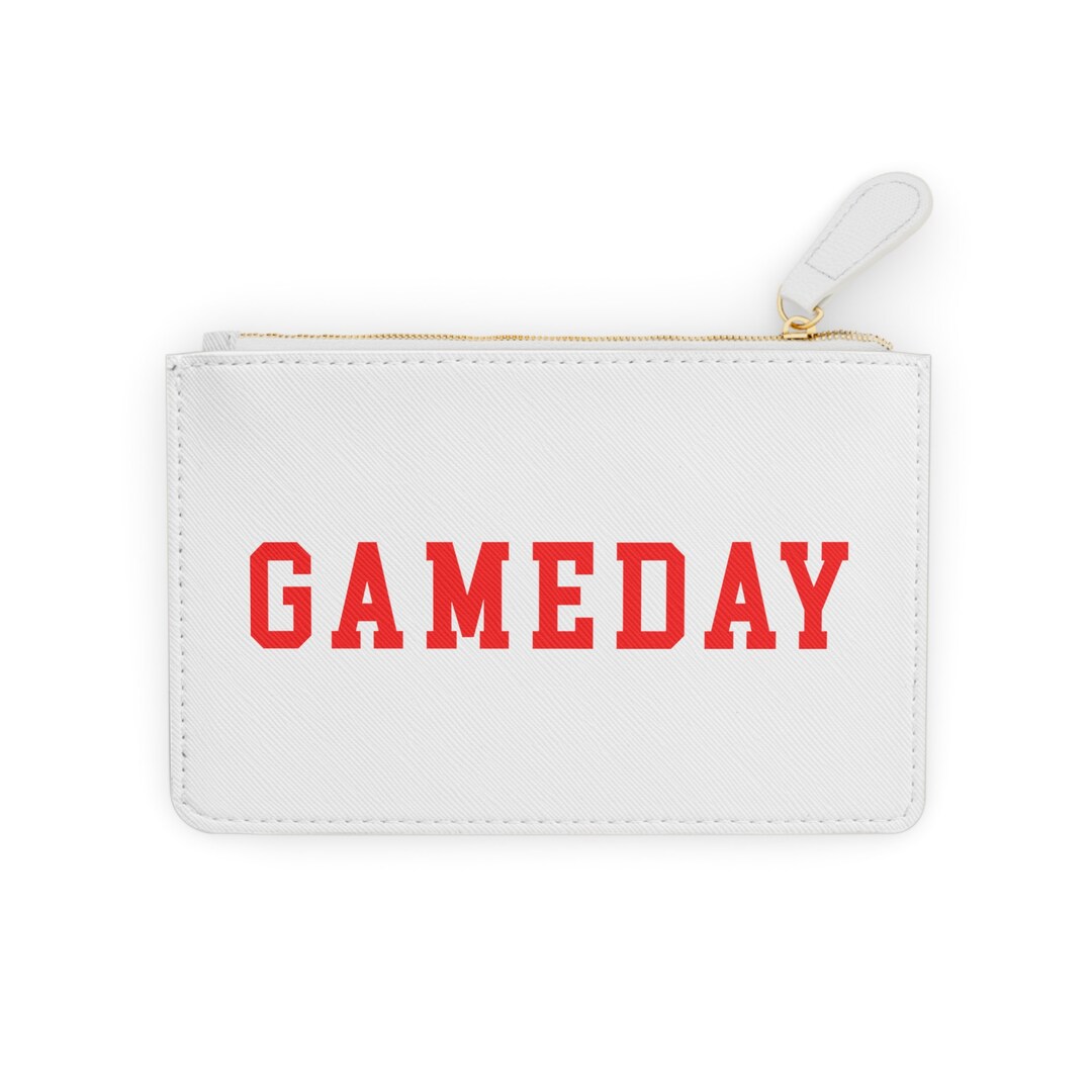 Gameday Red Block Lettering Mini Clutch Bag - Etsy