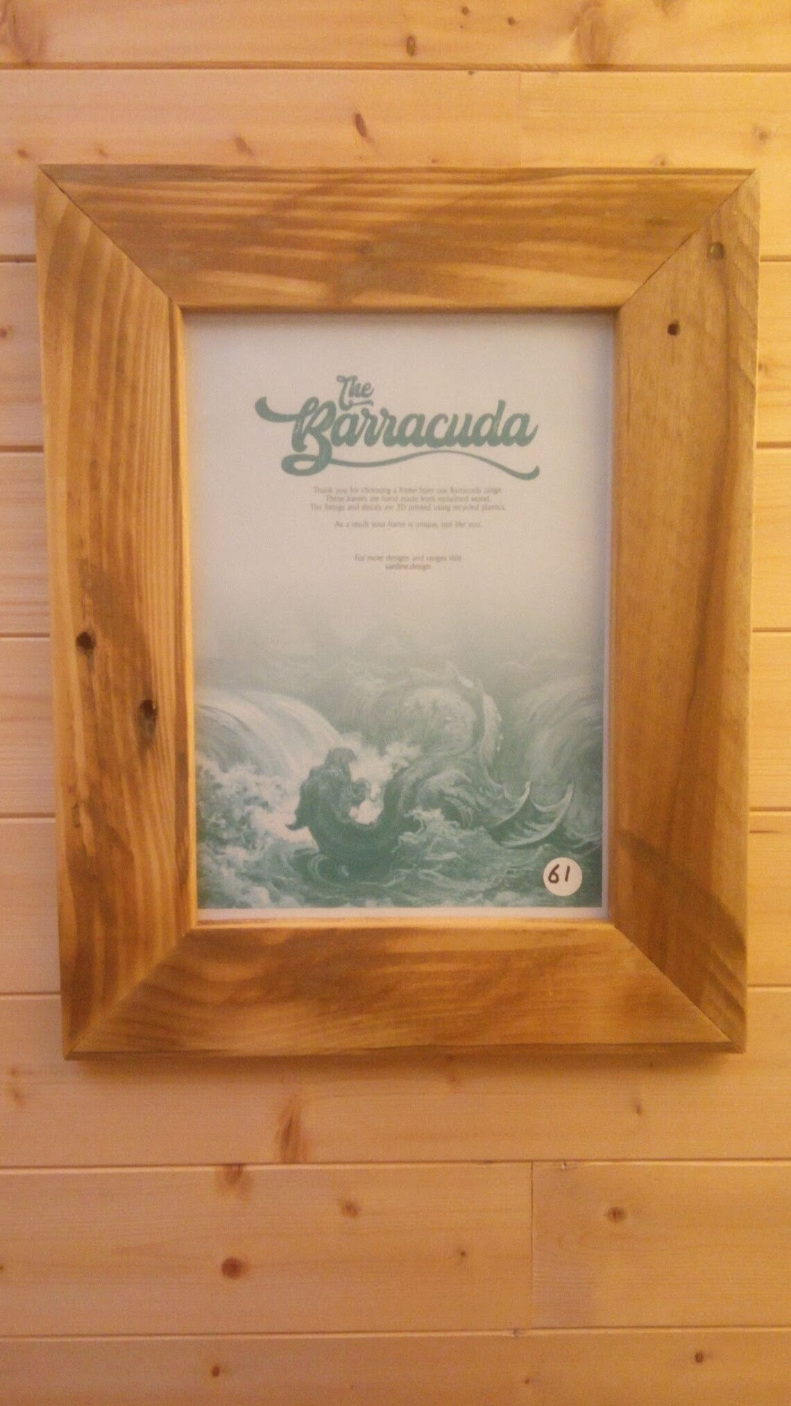 The Barracuda Reclaimed Wood A4 Picture Frame | Etsy