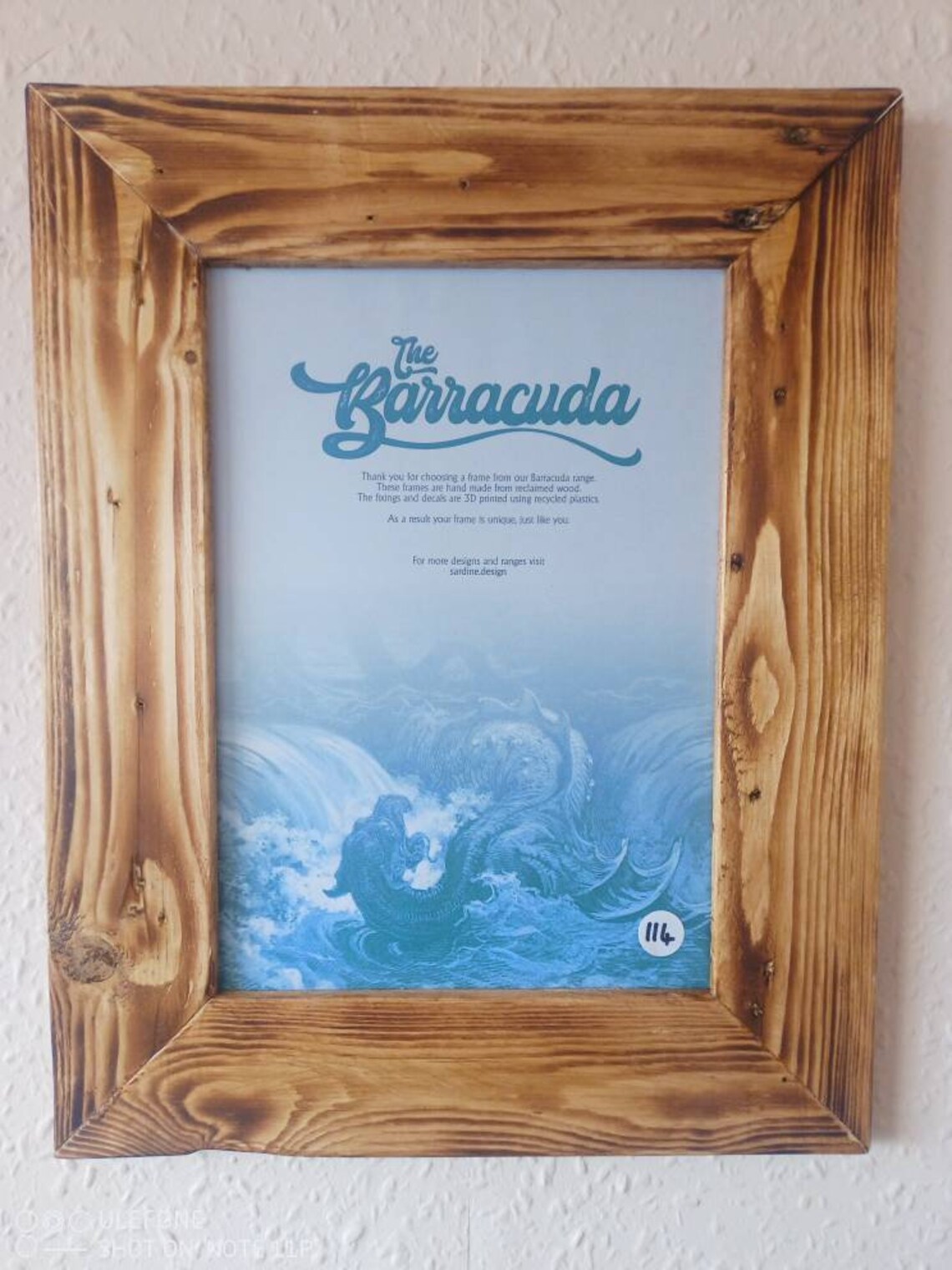 The Barracuda Reclaimed Wood A4 Picture Frame - Etsy