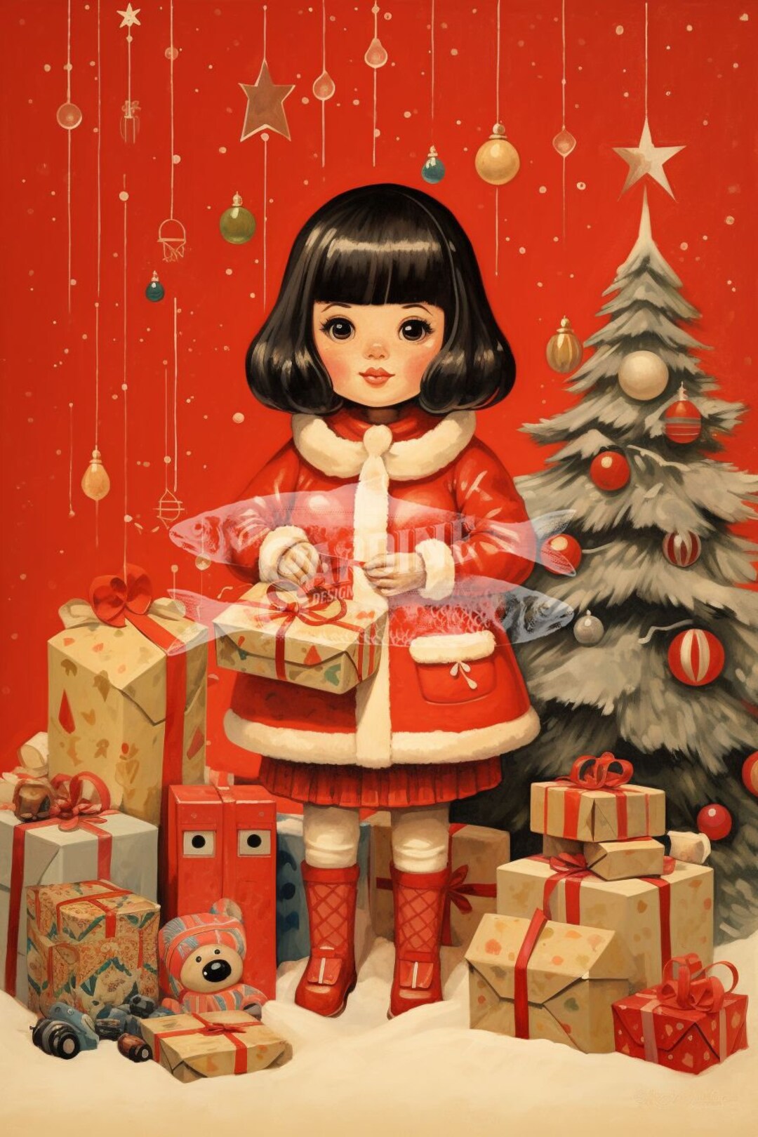 Retro Christmas Images - Etsy