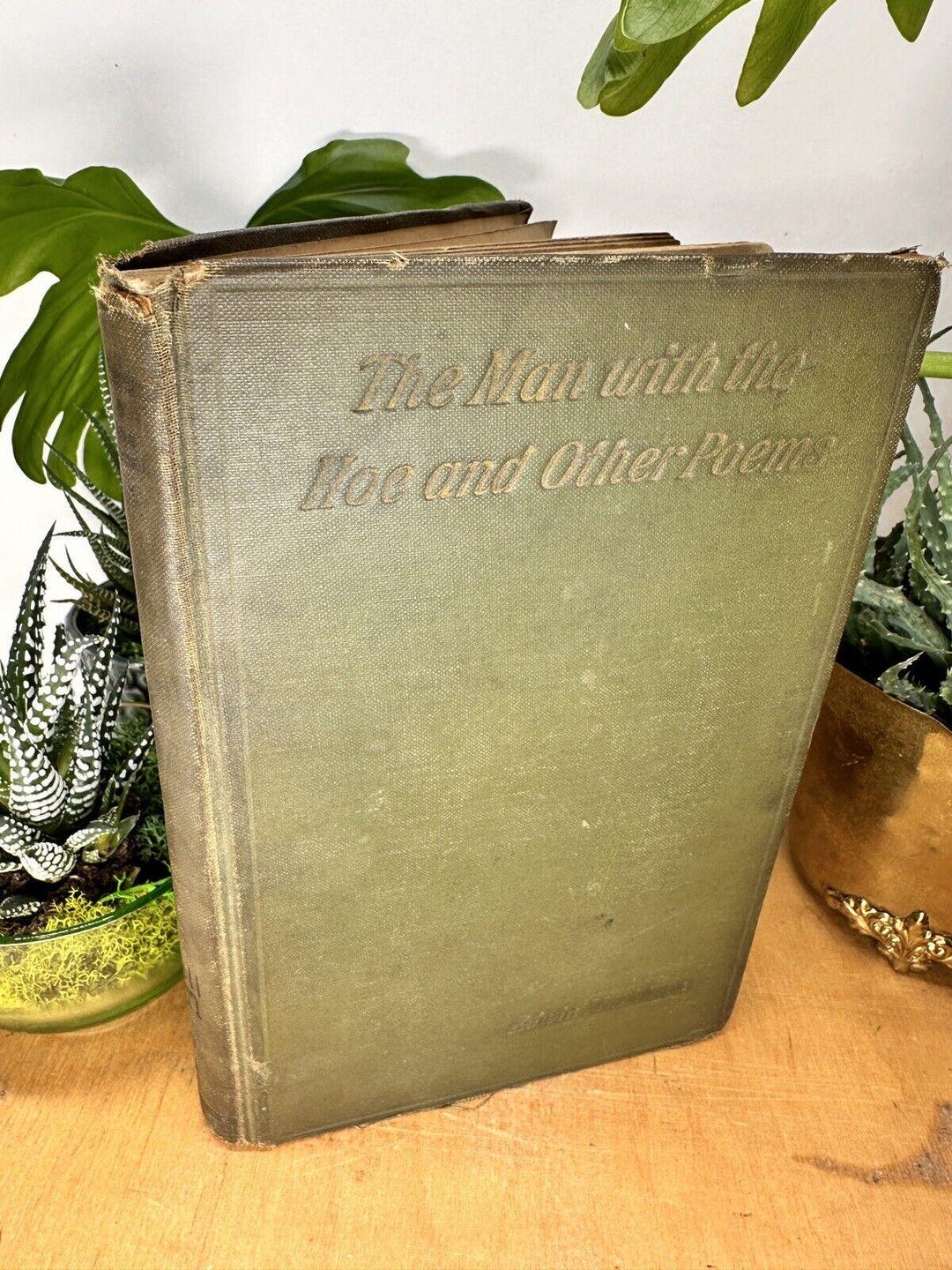 The Man With the Hoe and Other Poems Edwin Markham 1931 Vintage Book Ex ...