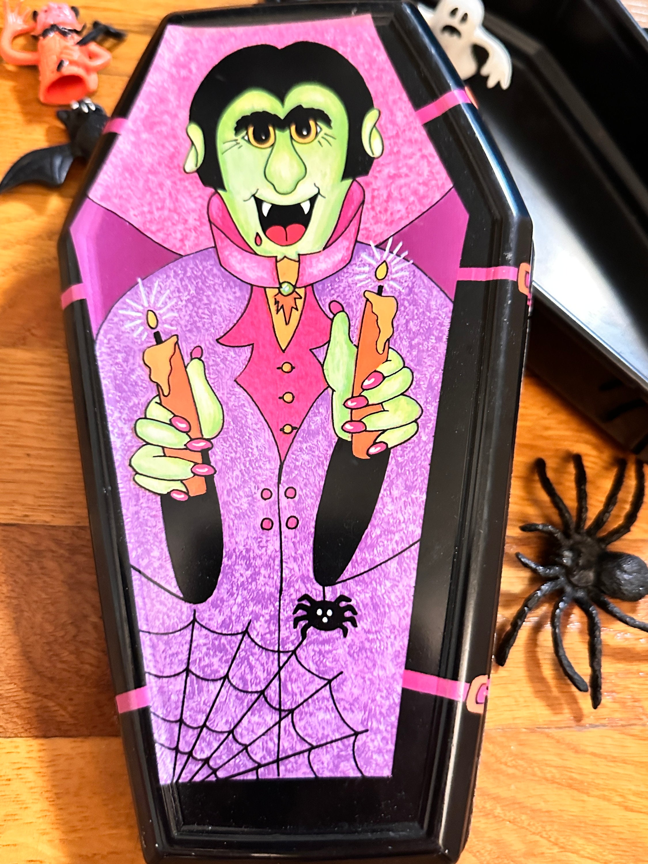 Vintage Candy Coffin Casket 90s Treat Box Dracula Halloween - Etsy
