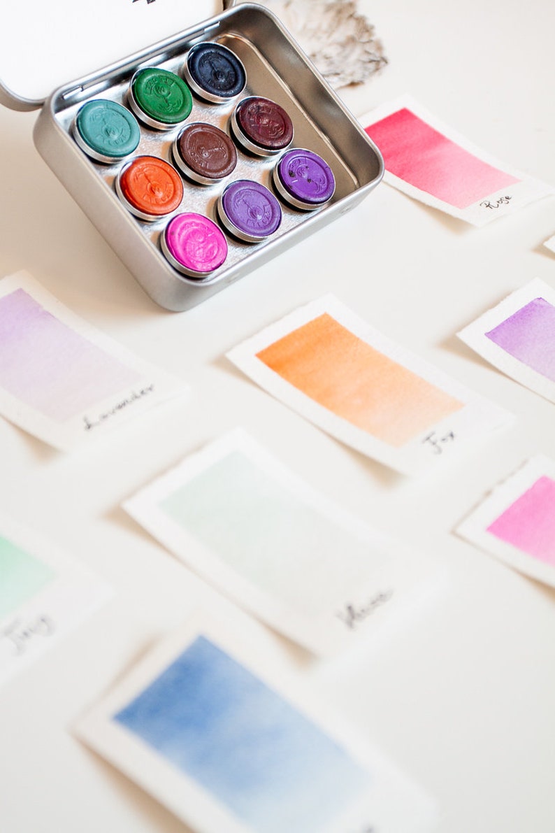 The Extras: 1930s 'Rainbow' watercolor set | Etsy