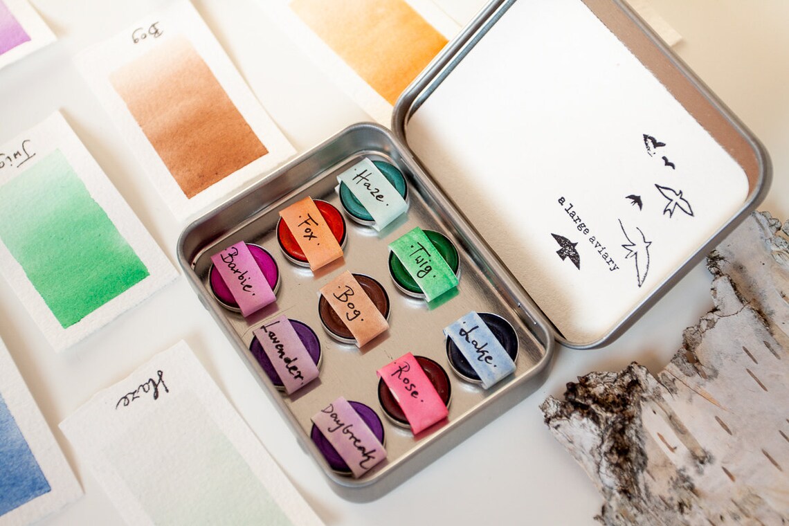 The Extras: 1930s 'Rainbow' watercolor set | Etsy