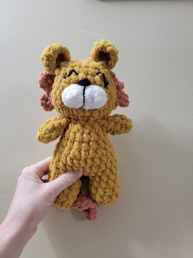 Crochet Lion Pattern, Crochet Lion, Mini Lion Plush, Plush Lion Pattern ...