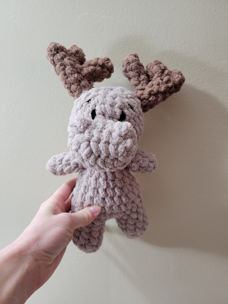 Crochet Moose Pattern Crochet Moose Mini Moose Plush Plush - Etsy