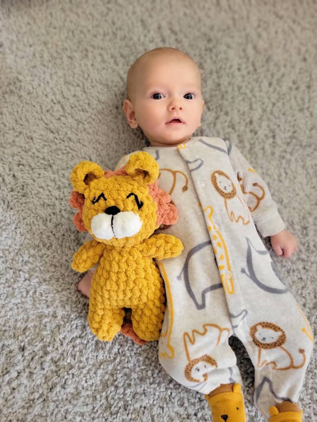 Crochet Lion Pattern, Crochet Lion, Mini Lion Plush, Plush Lion Pattern ...