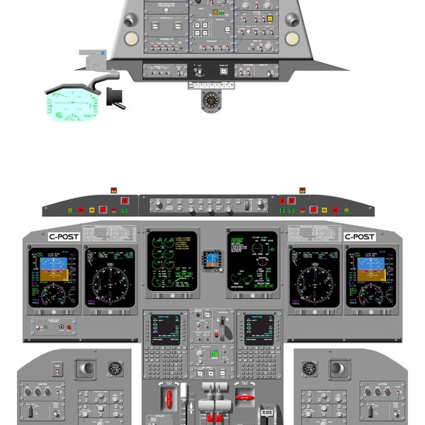 Crj 700 Cockpit Poster - Etsy