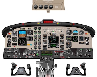 Cirrus SR22T Cockpit Poster - Etsy
