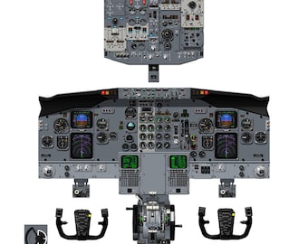 Boeing 737NG Differences Cockpit Poster 737-600/700-800/900 Differences ...