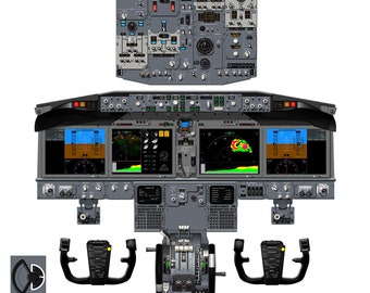 B737 Cockpit Poster - Etsy