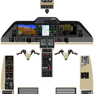 Embraer Phenom 300 Cockpit Poster - Garmin G3000 Flight Deck - Etsy