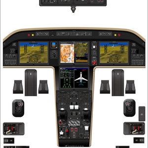 Embraer Legacy 450/500 / Praetor 500/600 Cockpit Poster - Etsy