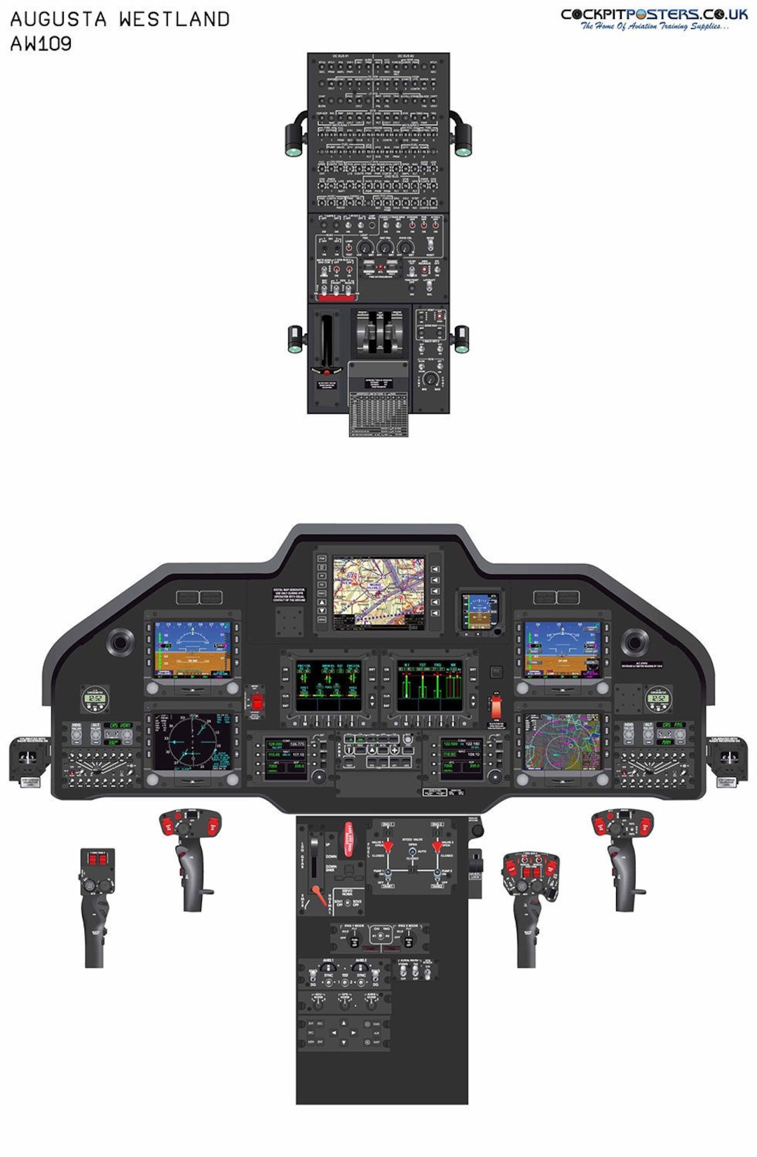 Augusta Westland AW109 Cockpit Poster - Etsy