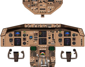 Boeing 767-300F Cockpit Poster (digital Download) – Pilot Training ...