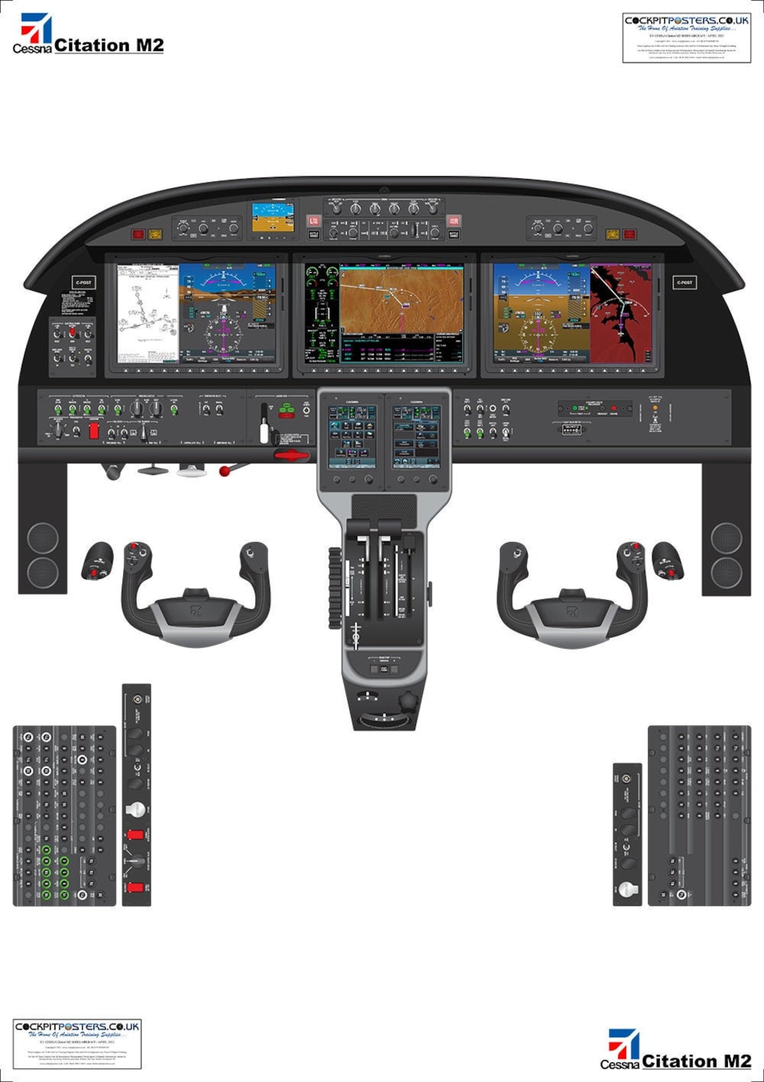 Cessna Citation M2 Cockpit Poster - Etsy