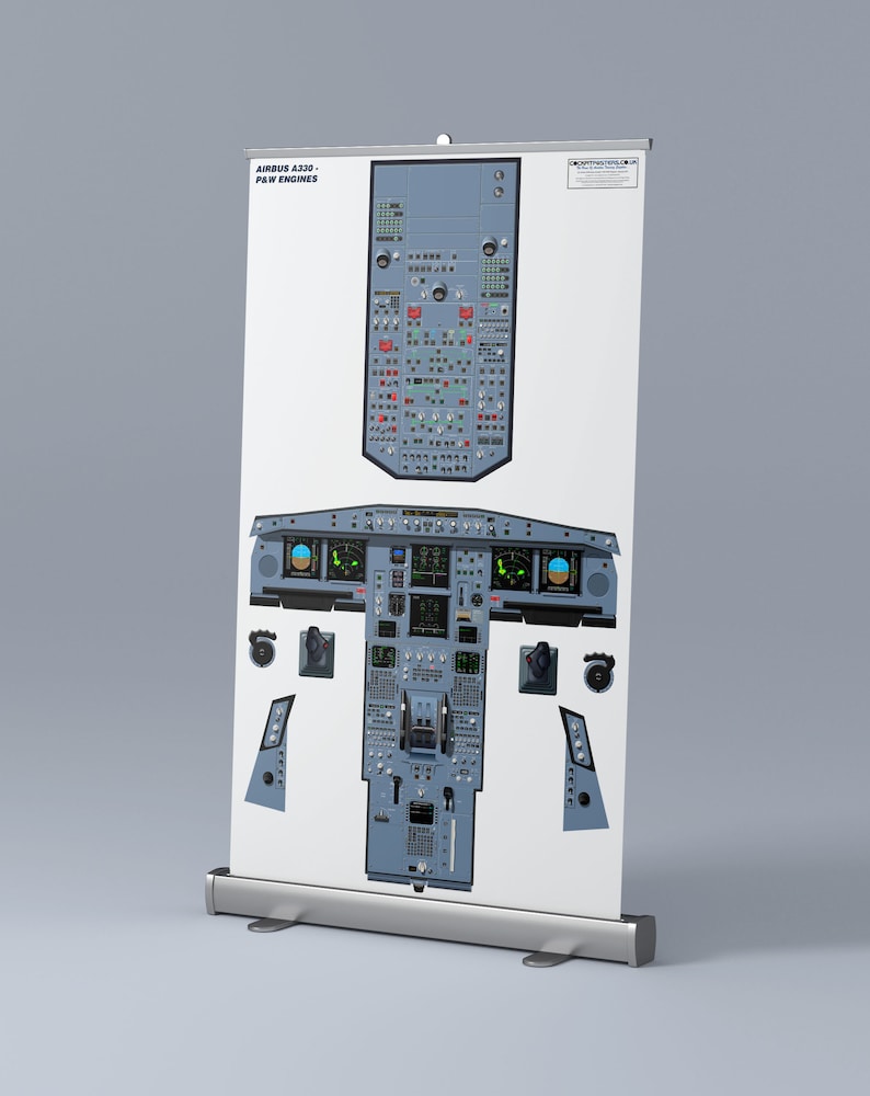 Airbus A330 Cockpit Poster With Pratt and Whitney EIS - Etsy