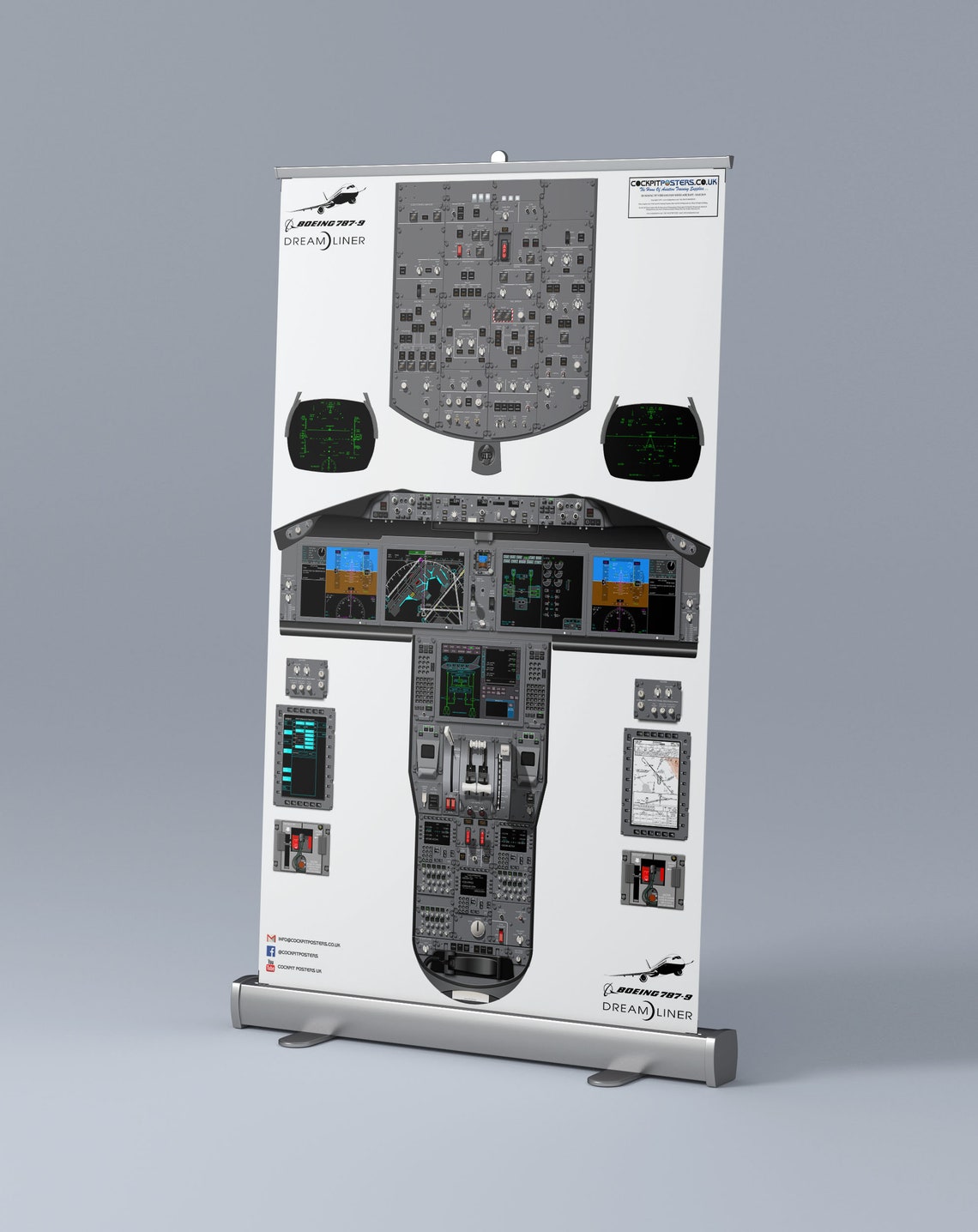Boeing 787-9 Dreamliner Cockpit Poster - Etsy