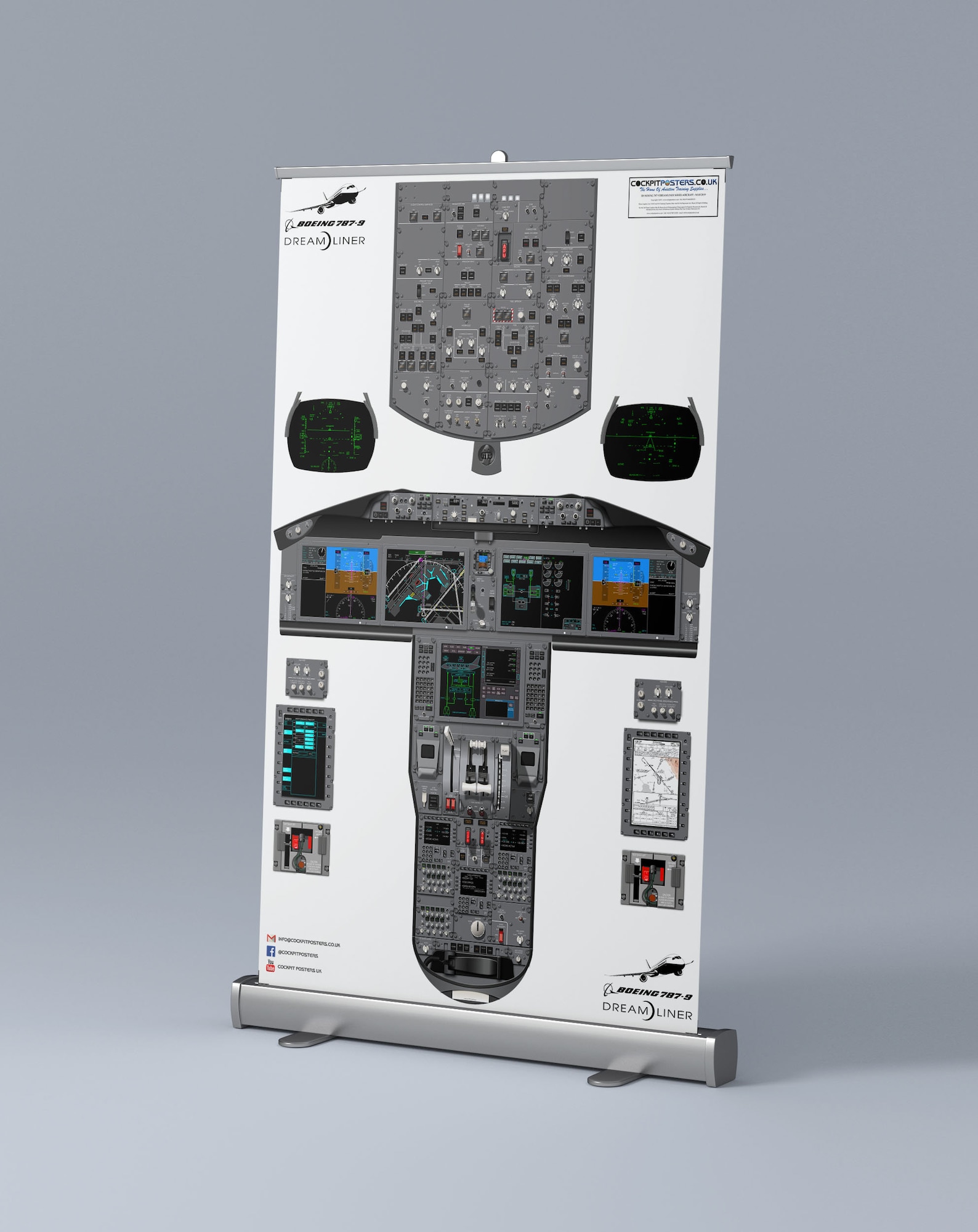Boeing 787-9 Dreamliner Cockpit Poster - Etsy
