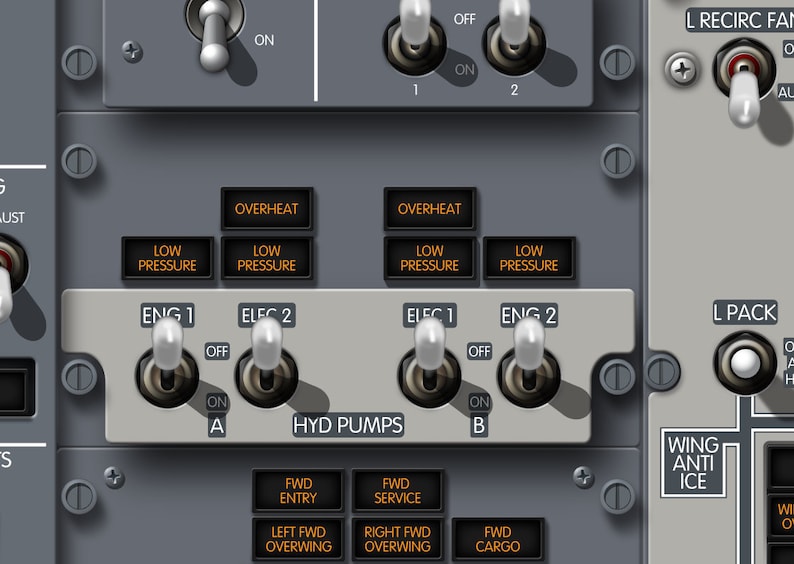 Boeing 737-800 Cockpit Poster - B737NG Cockpit Training Poster - Flight ...