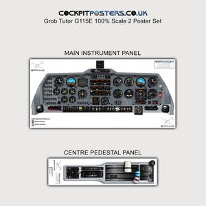 Grob Tutor G115E Cockpit Poster - Etsy