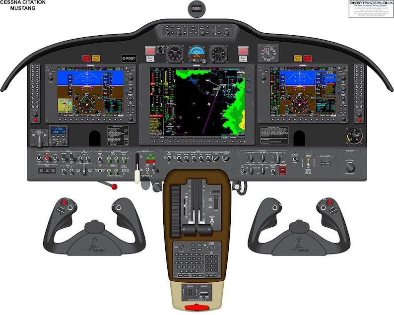 Cessna Citation Mustang Cockpit Poster - Etsy