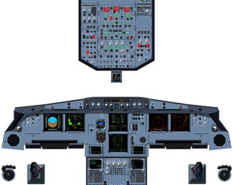 Airbus A320 CRT Screens CFM EIS Cockpit Poster | Etsy UK