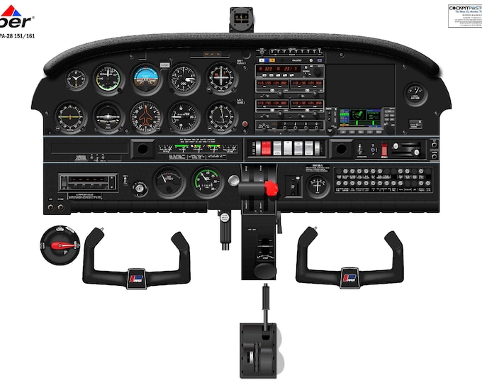 Cessna 172S Skyhawk Cockpit Poster With SVT Garmin G1000 Glass Cockpit ...