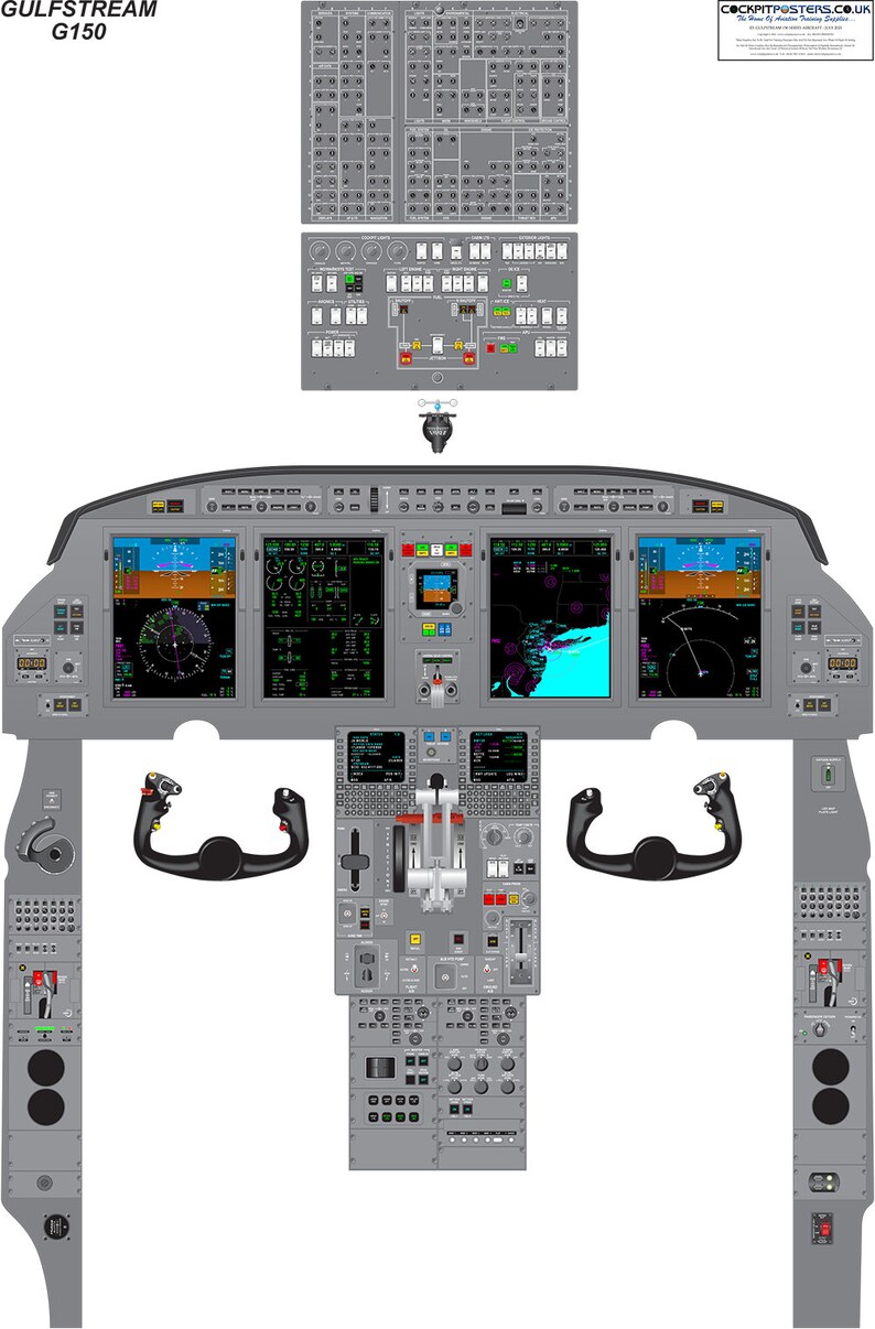 Gulfstream G150 Cockpit Poster - Etsy