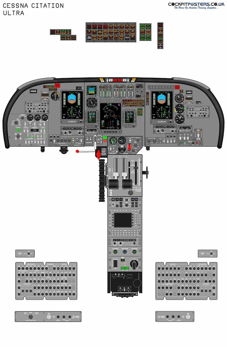 Cessna Citation Ultra Cockpit Poster - Etsy