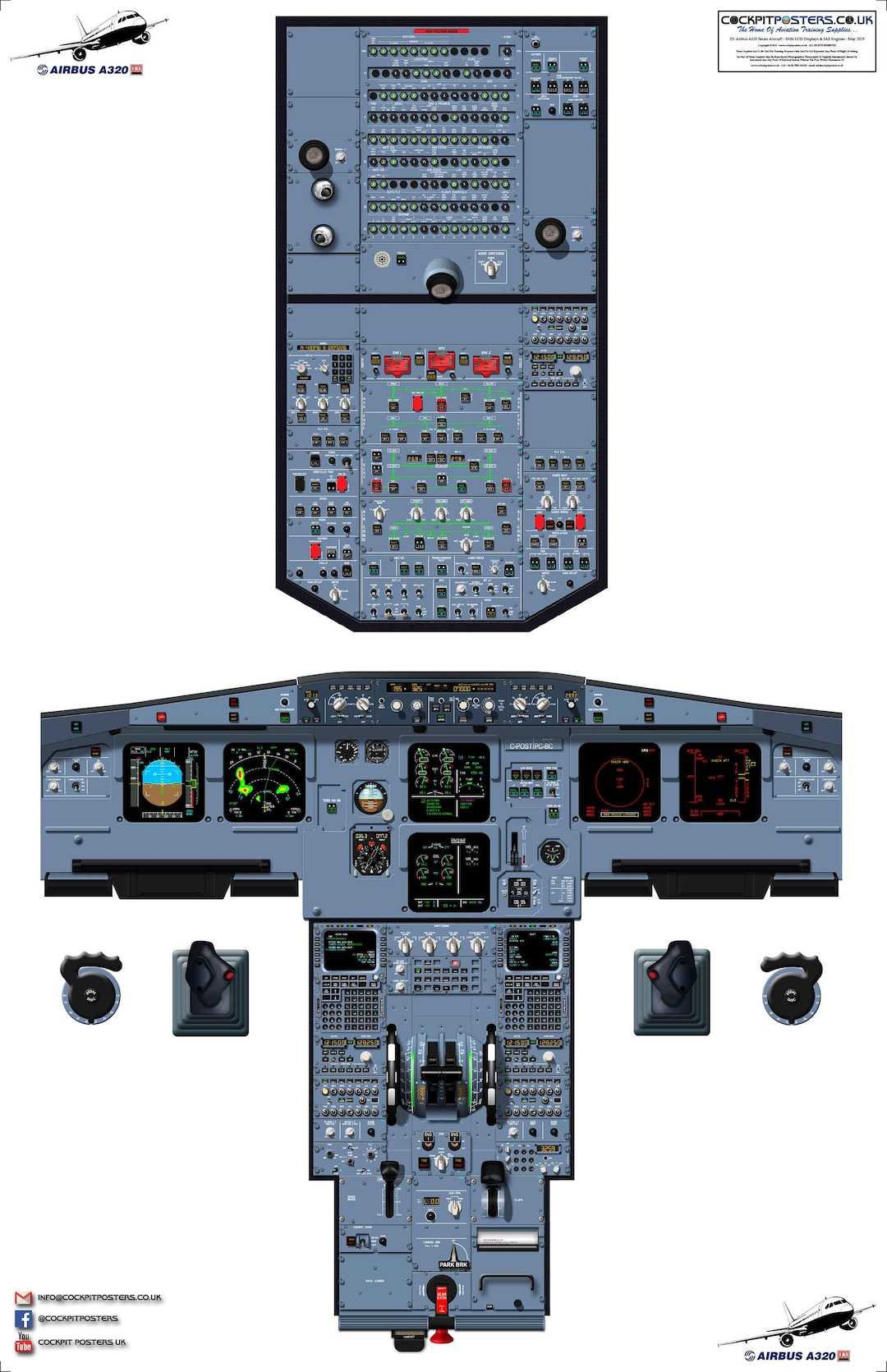 Airbus A320 CRT Screens IAE V2500 EIS Cockpit Poster - Etsy