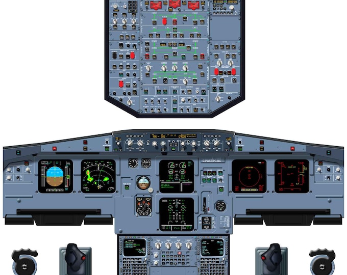A320 Cockpit Poster PDF Download Airbus A320 Training A320 Training ...