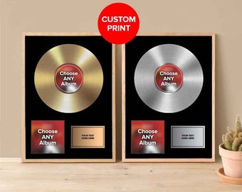 Gold Record Plaque Custom - Etsy