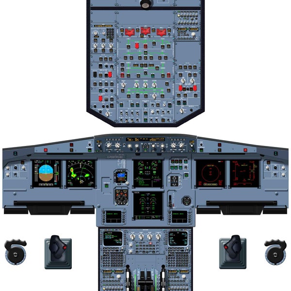 Airbus A320 Cockpit Poster - Etsy