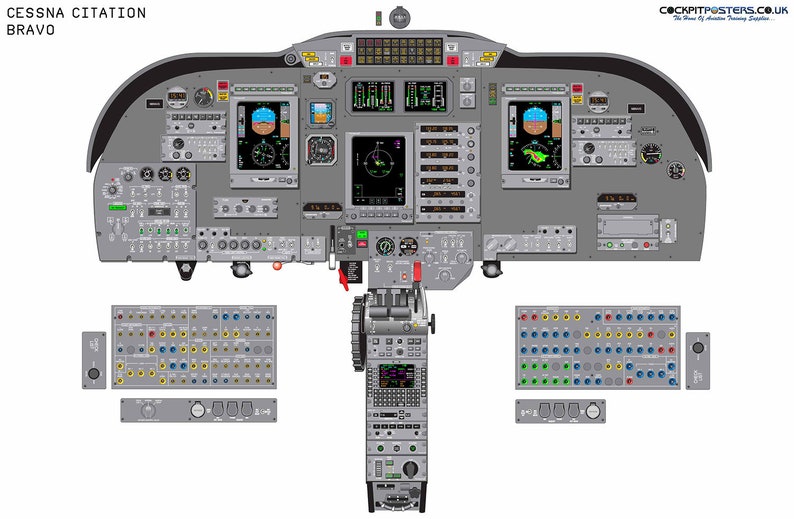Cessna Citation Bravo Cockpit Poster - Etsy