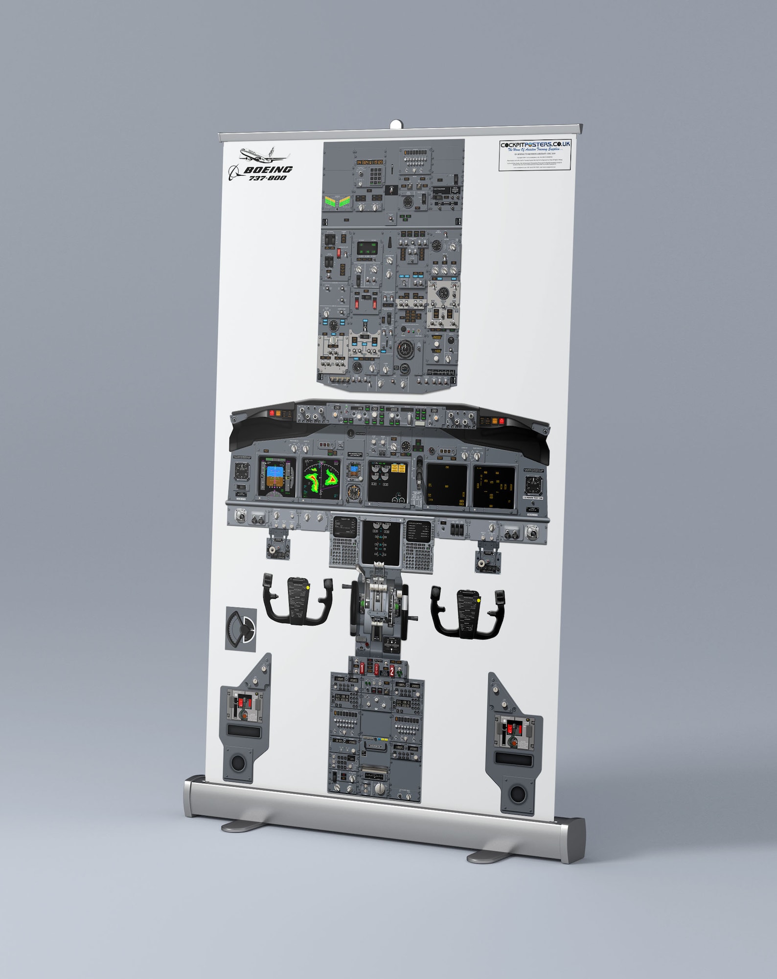 Boeing 737-800 Cockpit Poster B737NG Cockpit Training Poster - Etsy