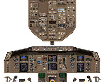 Boeing 767-300 Cockpit Familiarization Poster - Etsy