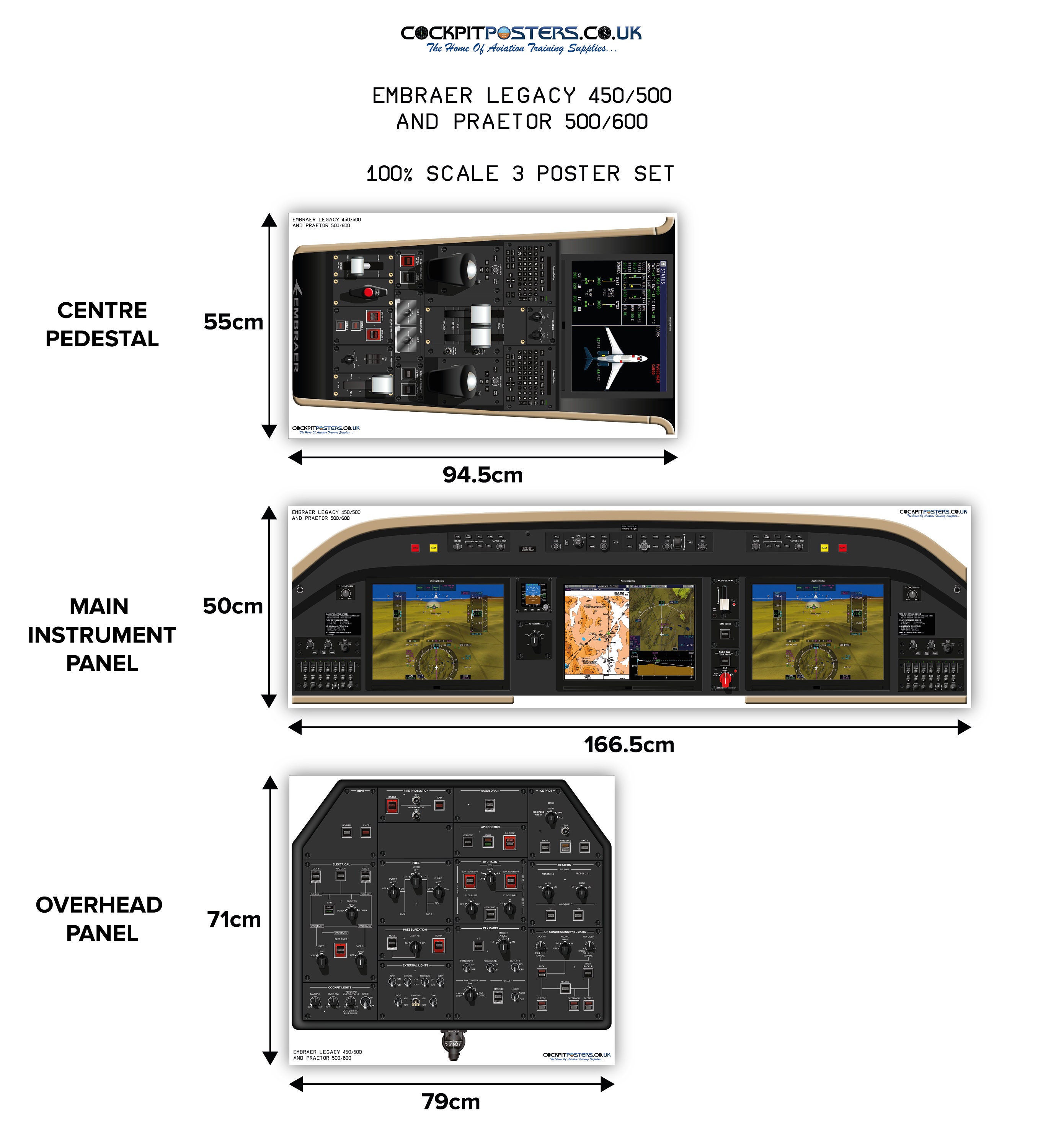 Embraer Legacy 450/500 / Praetor 500/600 Cockpit Poster - Etsy