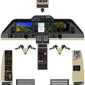 Embraer Phenom 300 Cockpit Poster - Garmin SVT G3000 Flight Deck - Etsy