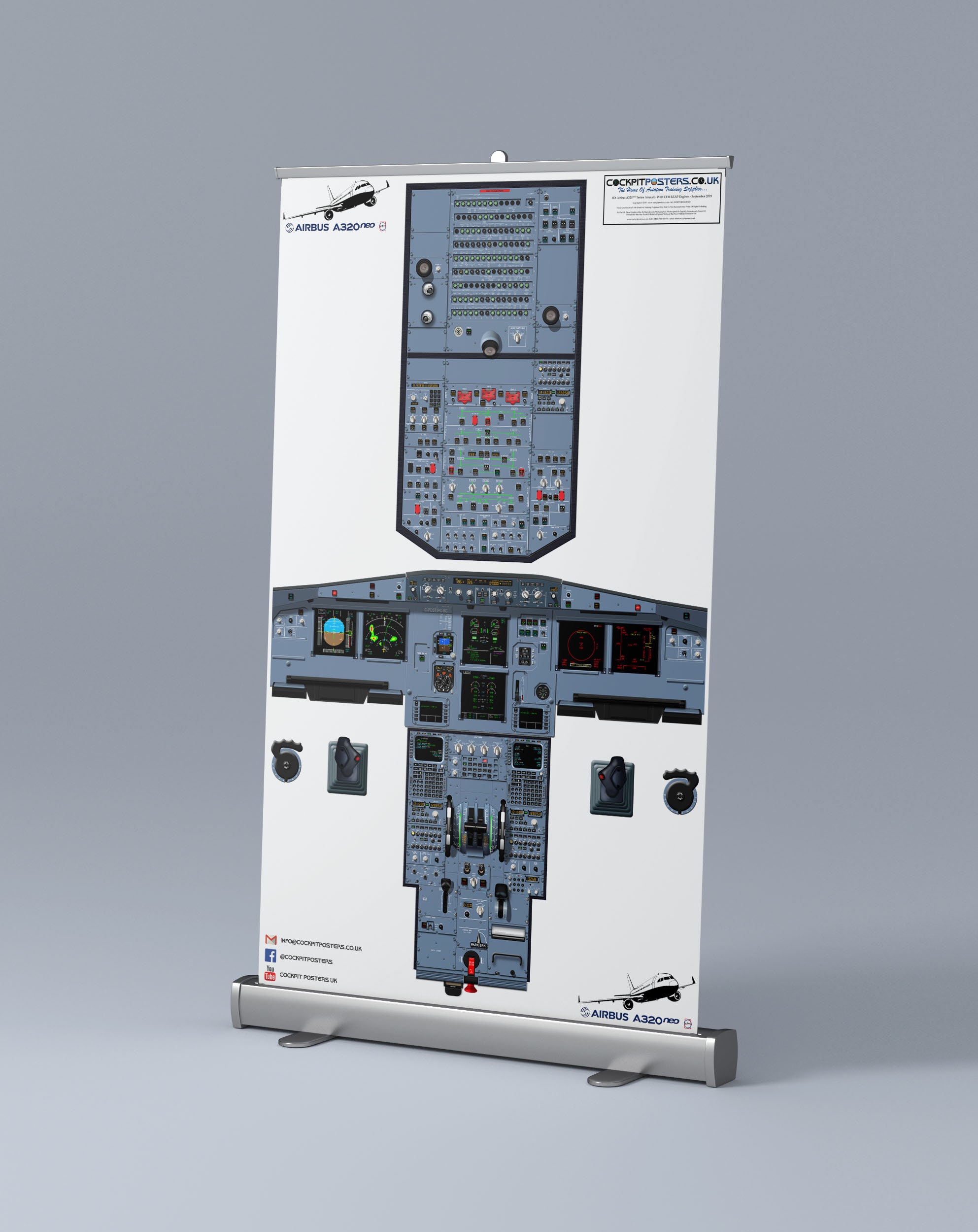 Airbus A320 Neo Cockpit Poster Etsy Uk