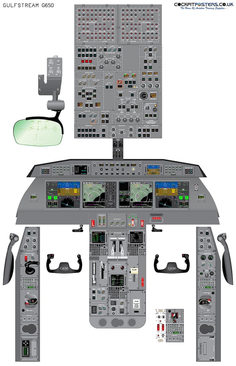 Gulfstream G650 Cockpit Poster - Etsy