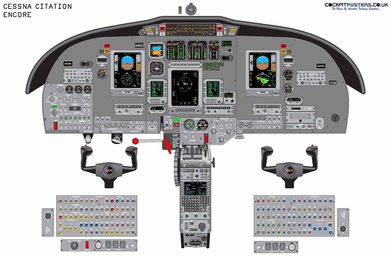 Cessna Citation Encore Cockpit Poster - Etsy
