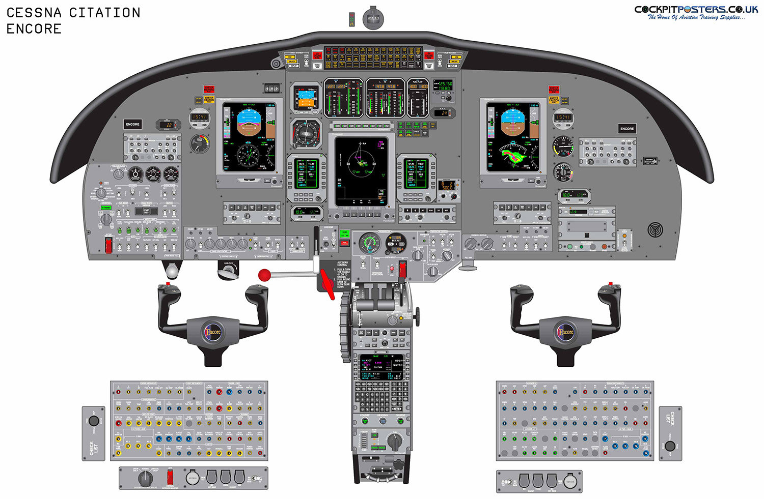 Cessna Citation Encore Cockpit Poster - Etsy