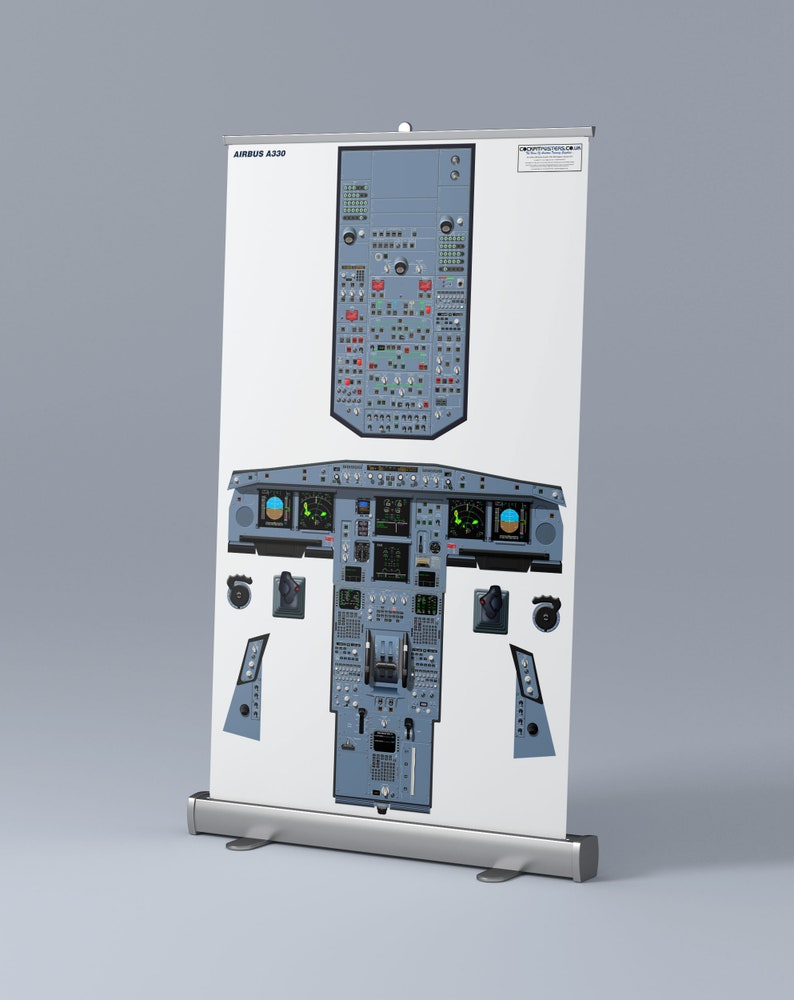 Airbus A330 Cockpit Poster With General Electric "ge" EIS - Etsy