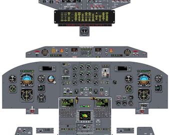 Bombardier Dash 8 Q400 Cockpit Poster - Etsy UK